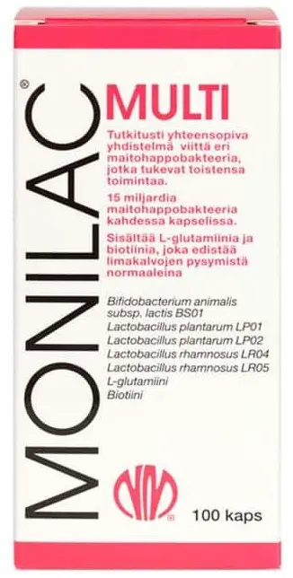 Natura Media Monilac Multi 100kaps. | Raw Organic