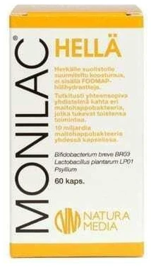 Natura Media Monilac Hellä 60 kaps. | Raw Organic