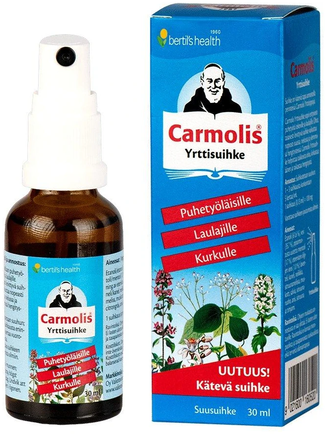 Carmolis yrttisuihke 30ml | Raw Organic