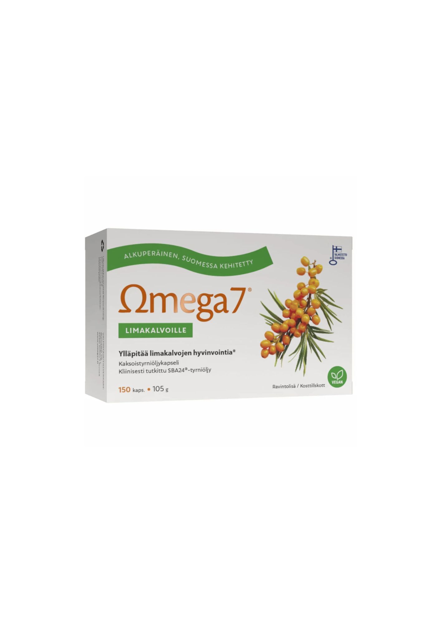 Aromtech Omega7 SBA®-kaksoistyrniöljykapseli limakalvoille, 150 kaps ...